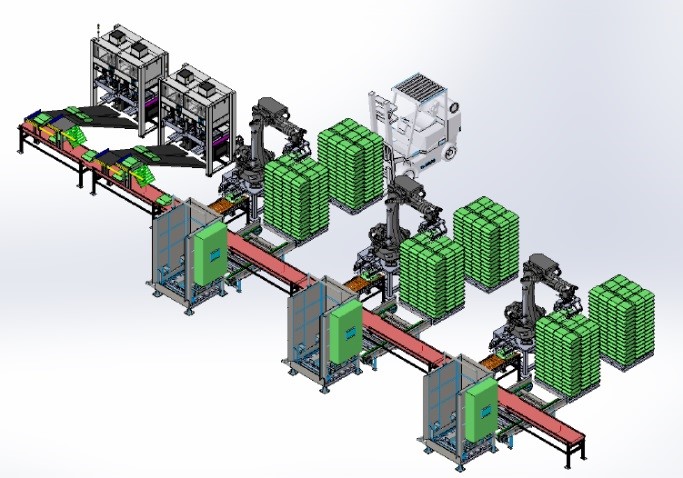 Robot Palletizer & Conveyor System – Alphamaster Industrial